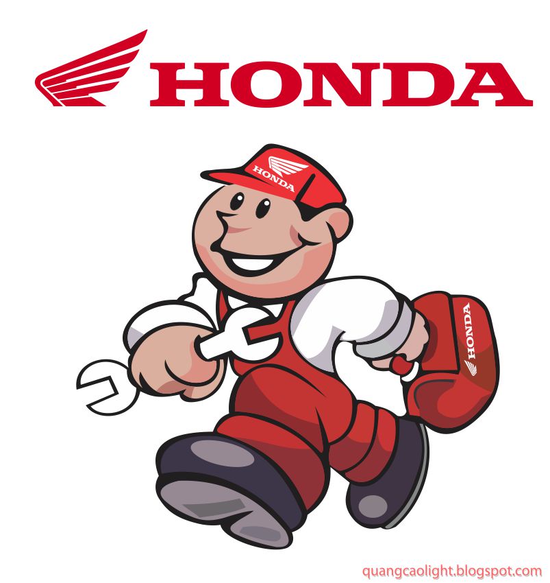 Logo Honda Service file Vector - công ty in ấn