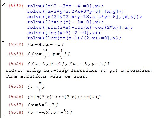 Toán - Cơ học ứng dụng: Tìm hiểu về wxMaxima . Bài 2 . MỘT SỐ LỆNH TÍNH TOÁN TRÊN GIAO DIỆN ...