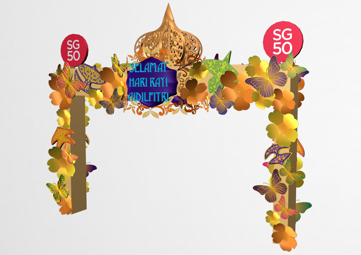 Mojojojo: Gantry Arch Design for Hari Raya Aidilfitri