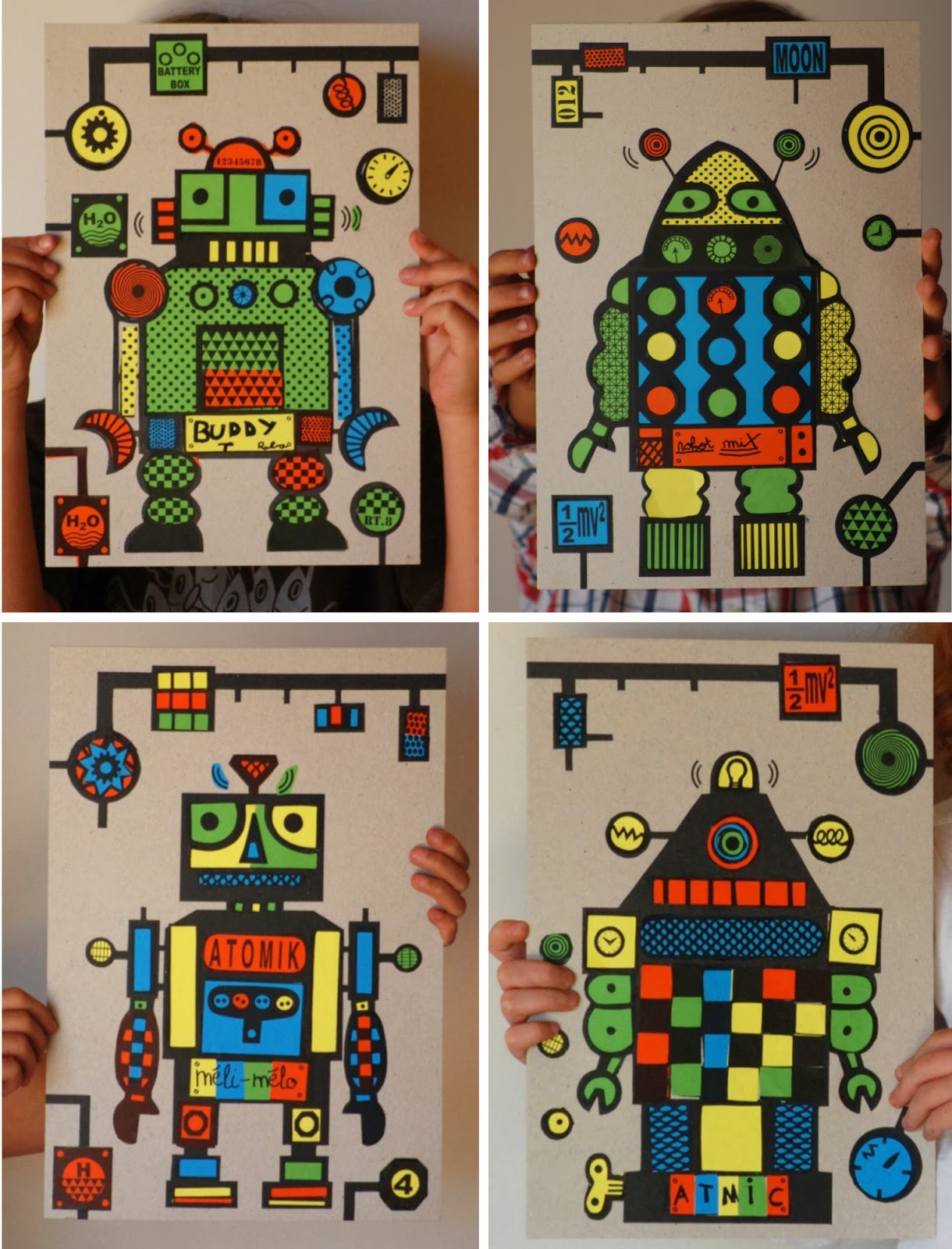 Cut Cut Robots, 8 tableaux de robots rigolos à créer: 2013