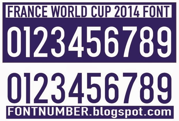 France World Cup 2014 Font