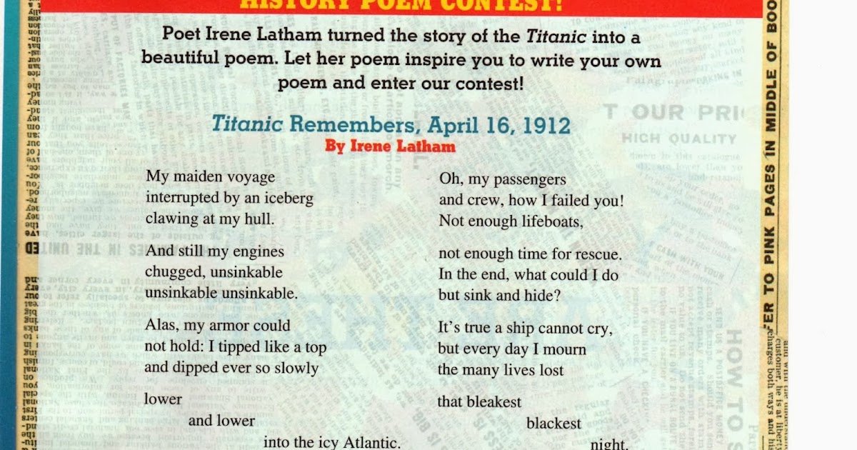 Live Your Poem...: TITANIC POEM