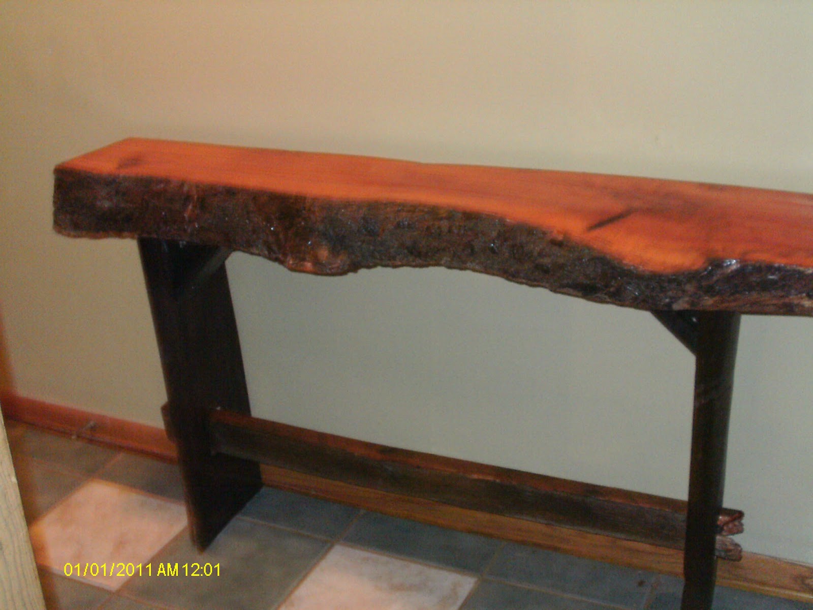Handmade Rustic & Log Furniture: 4' long x 32" tall x 10" deep Log ...