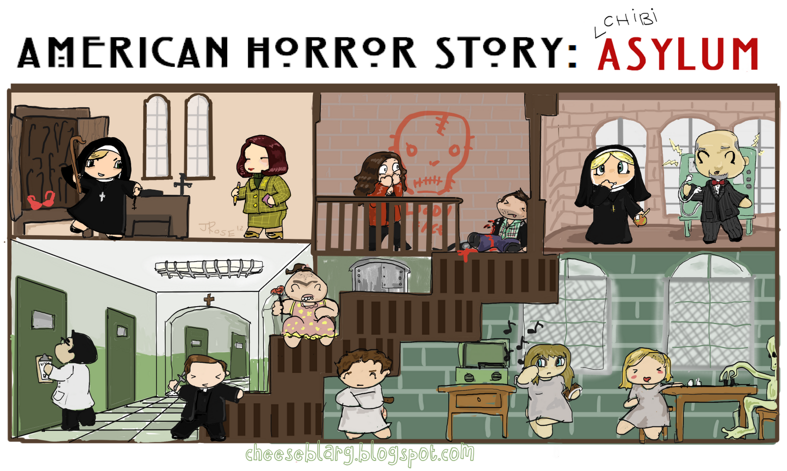 I'd like cheese on my entire family!: American Horror Story: Chibi Asylum