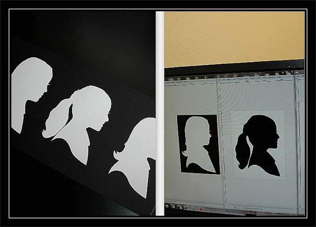 leading little hearts home: MAKE YOUR OWN SILHOUETTE ART {it's easy!}