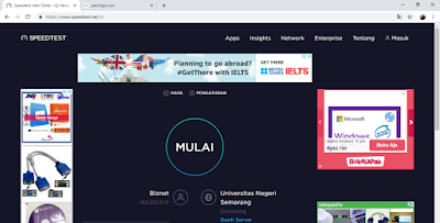 Cara Test Speed Kecepatan Internet di Laptop, PC dan HP - Pakcikgo