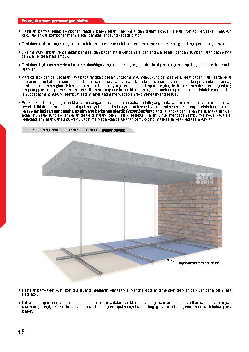 Cara dan aturan pemasangan kalsiboard, kalsifloor, kalsiclad ...