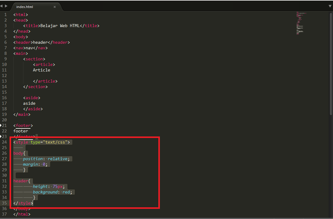 Membuat Web Dasar dengan HTML & CSS | Juragan Tutorial