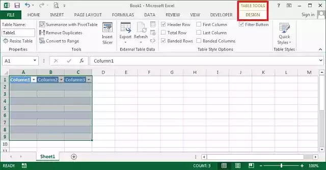 Cara Membuat Tabel di Microsoft Excel