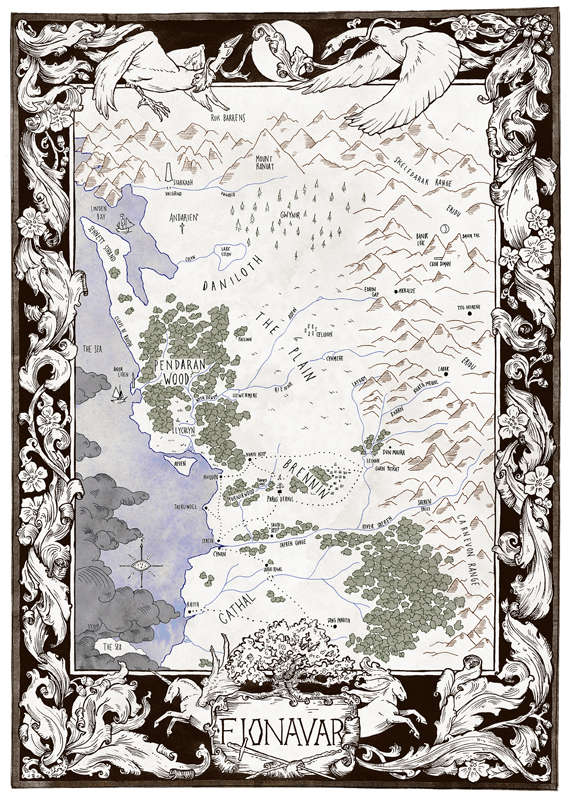 Mapas de Fantasia y Epica: El tapiz de Fionavar, el primero de todos ...