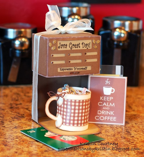Paper Creations by Kristin: Coffee Maker Gift Box