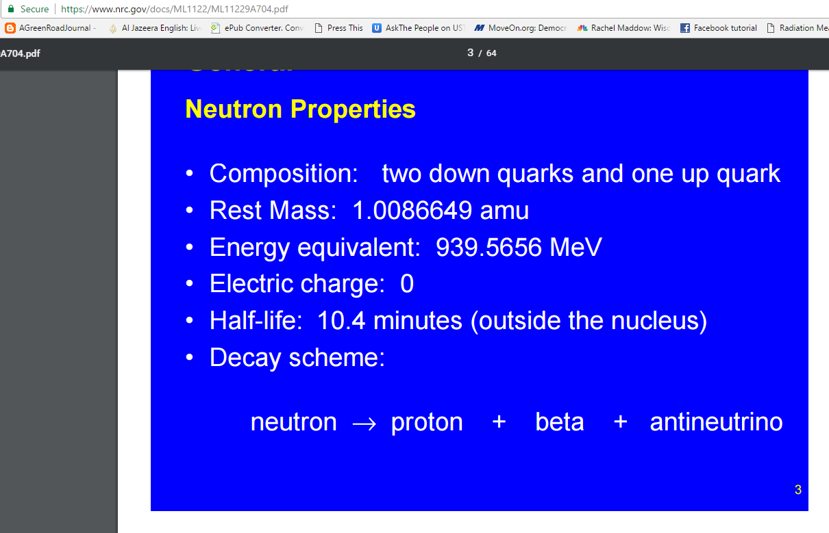 Neutron Radiation Exposure