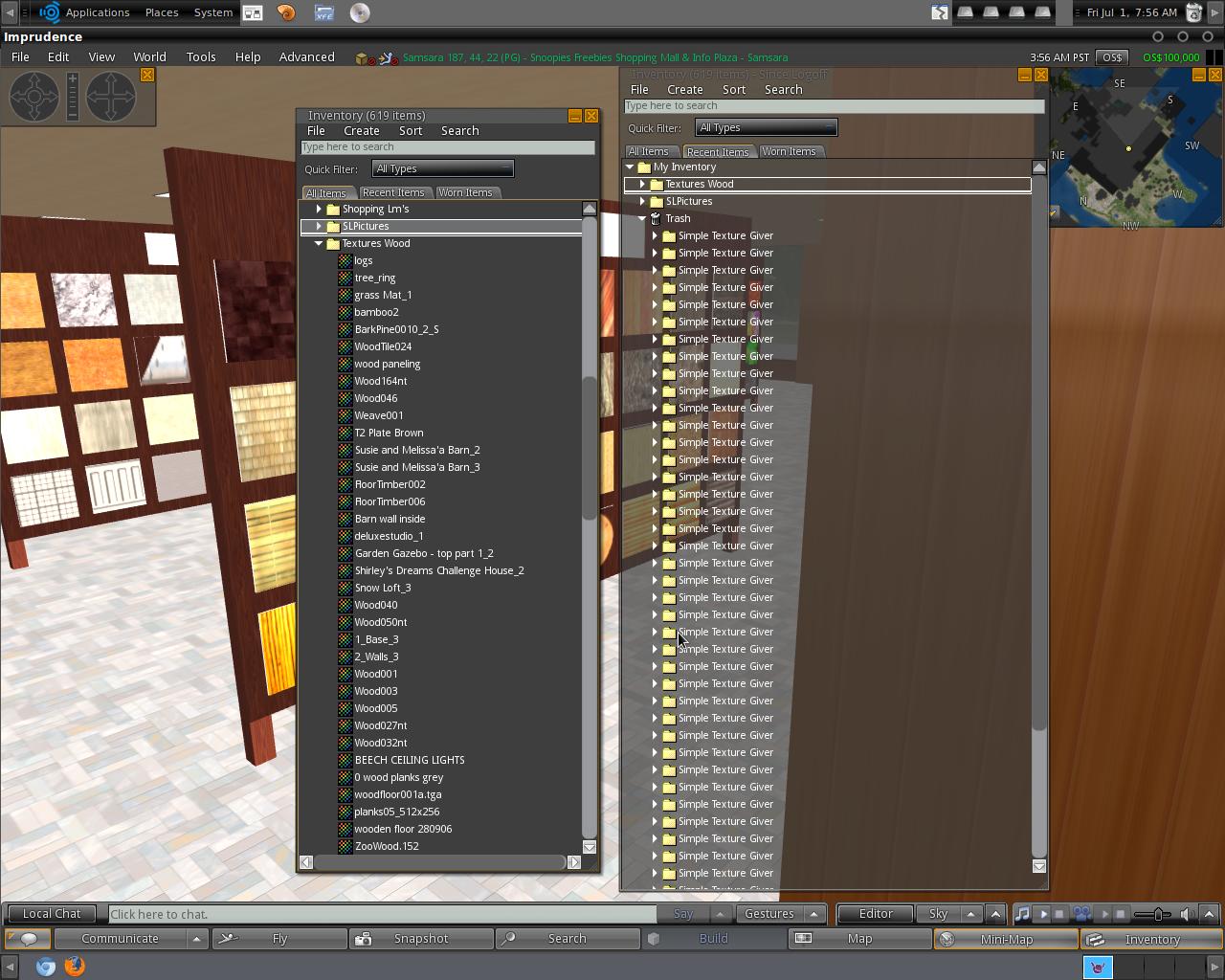 The Virtual World Technologist: Open Sim~OSgrid "Gathering A Texture ...