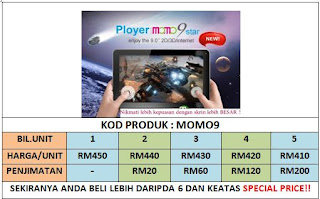 Promosi Tablet Android: MOMO 9 STAR