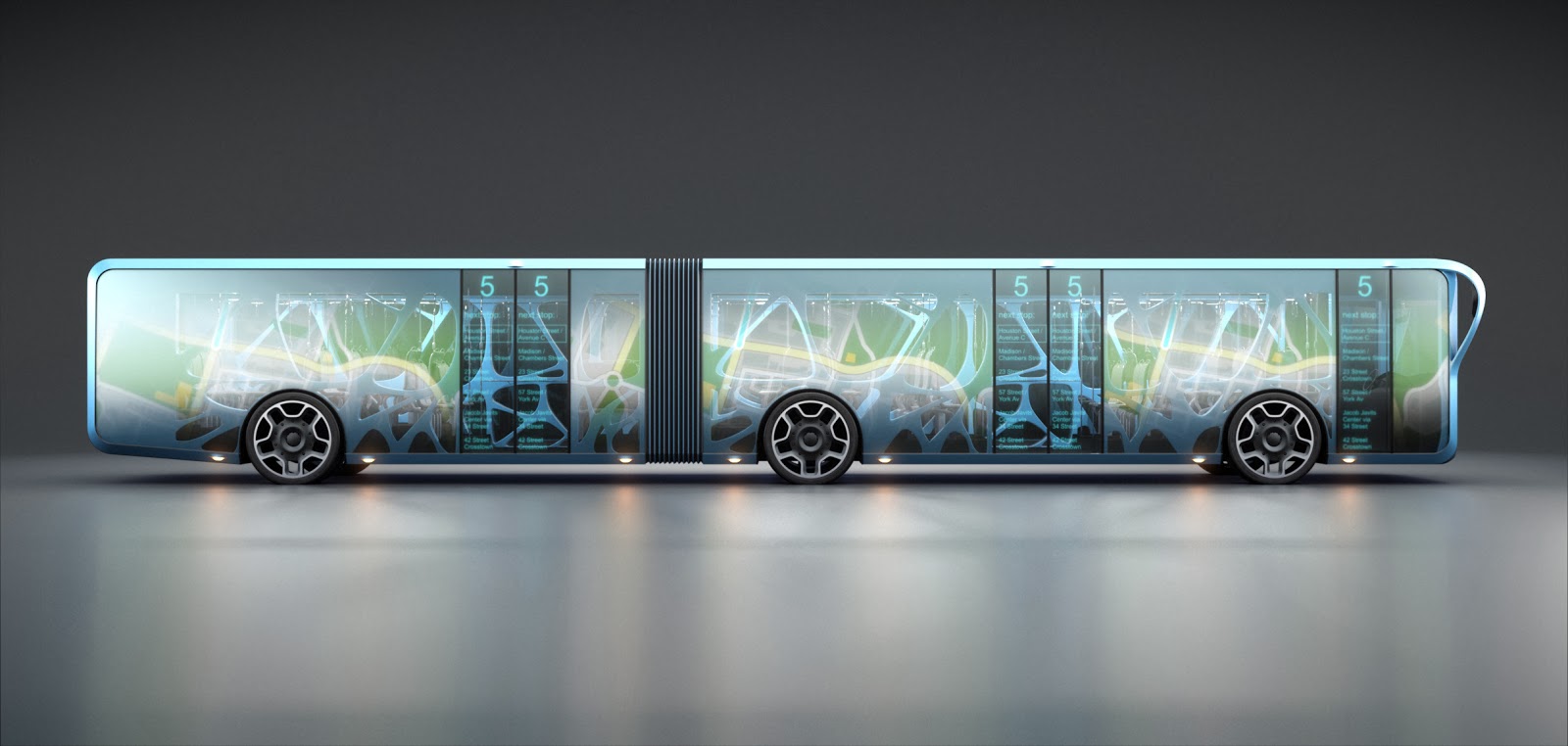 The Gear Shift: Willie bus concept turns walls into transparent LCD ...