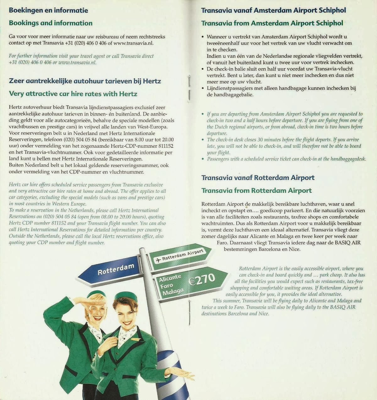 Airline memorabilia: Transavia / Basiq Air (2001)