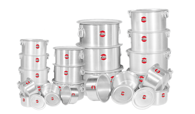 Aluminum Cookware, Tops, and Utensil Manufacturers of India