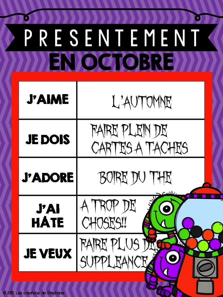 Les idées de Mme Roxane!: Le mois d'octobre est arrivé!!