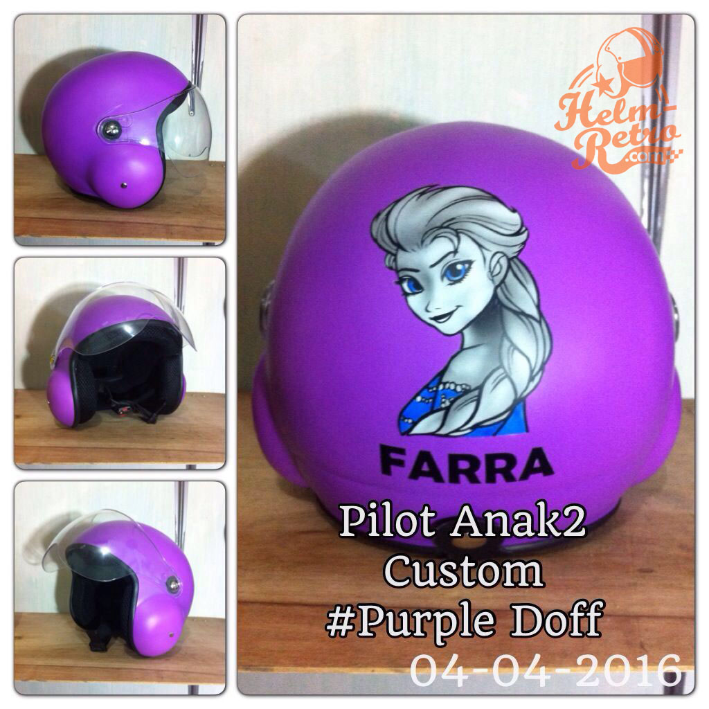 Helm Retro Custom: HELM ANAK CUSTOM