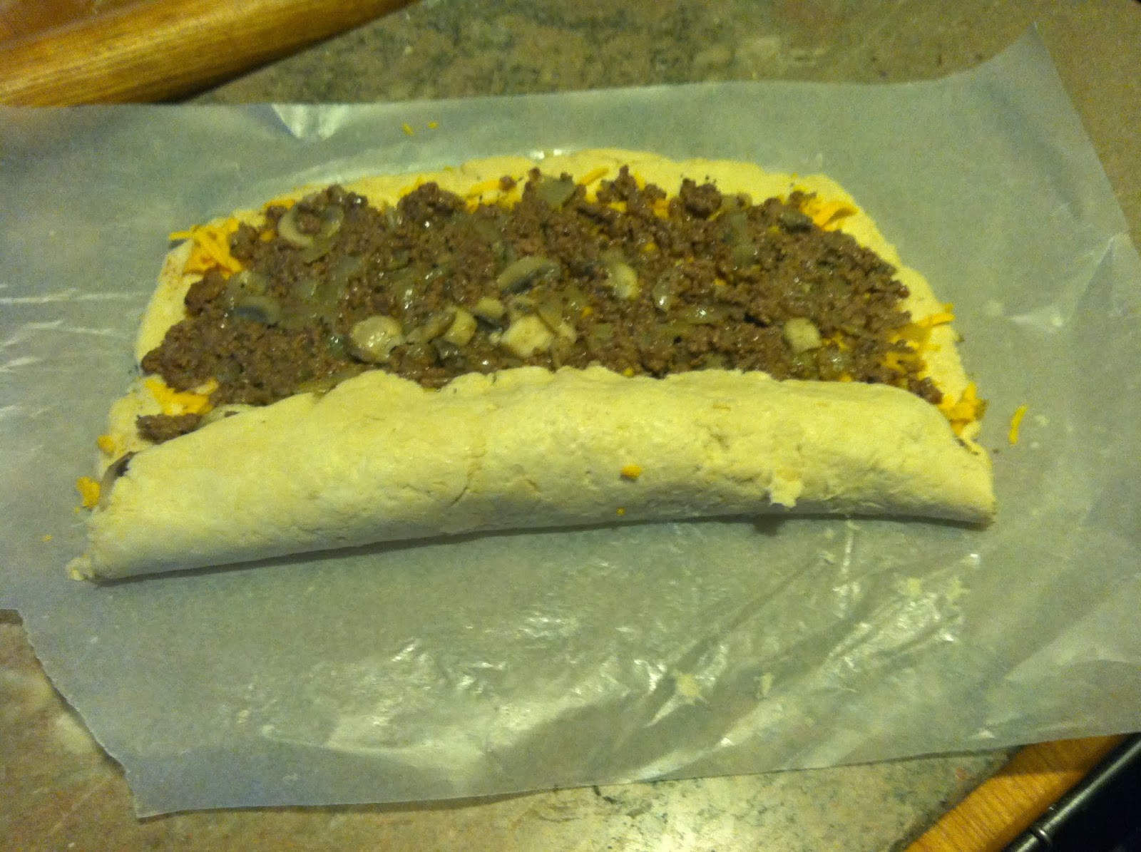 Cooking with Barry & Meta: Meat Rolls . . . biscuit dough filled with m