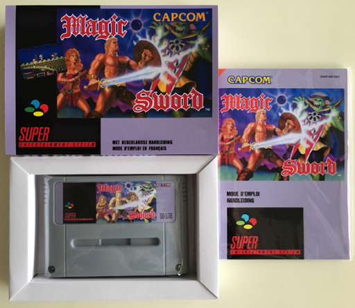 Brilian Store: Complete Manual Box Magic Sword SNES EUR Game Card With Save