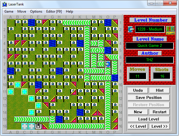 LaserTank Solutions: LaserTank - 1228 - Quick Game 2 (Part 2)