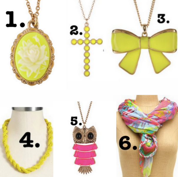 Neon Accessories under $20! - Lil bits of Chic