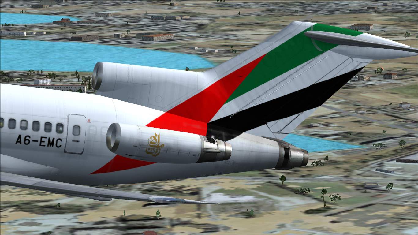 Texturas Brasileiras: Emirates A6-EMC Boeing 727-200
