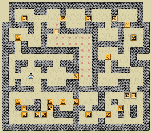 Sokoban: Sokoban lessons - Storage: Two rows