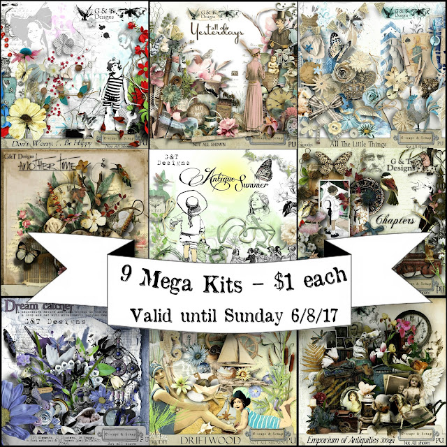 E-scape and Scrap: G&T Designs - Nine Mega Kits - only $1 each