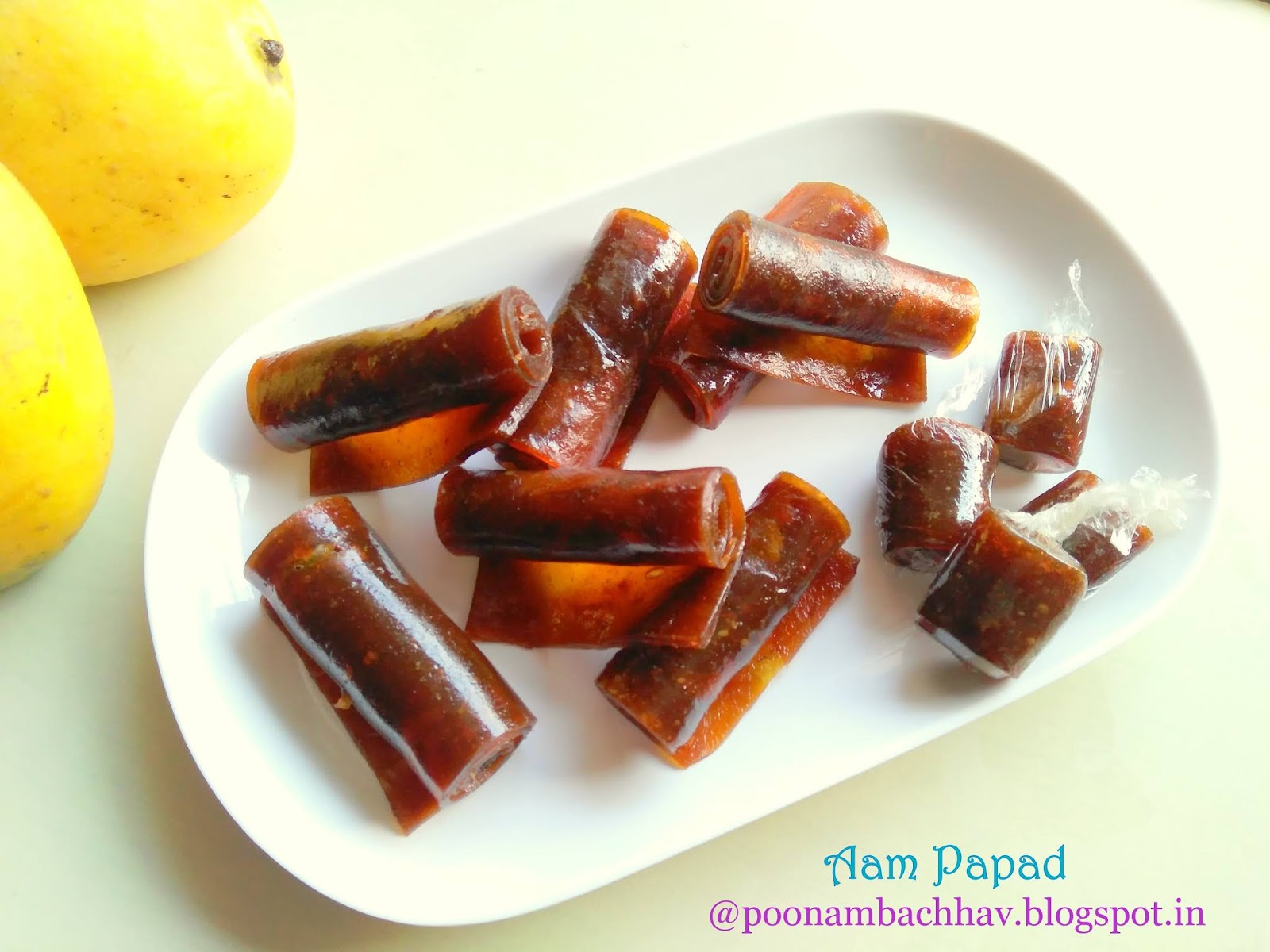 Annapurna: Aam Papad / Mango Fruit Leather Recipe