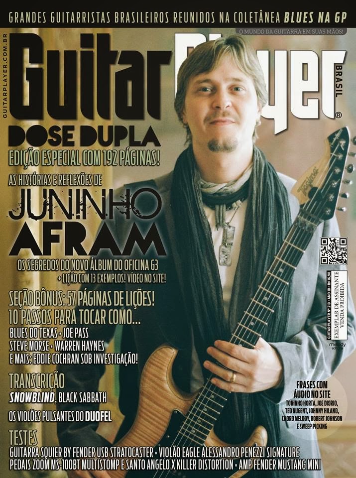 Juninho Afram é capa da Revista Guitar Player pela segunda vez