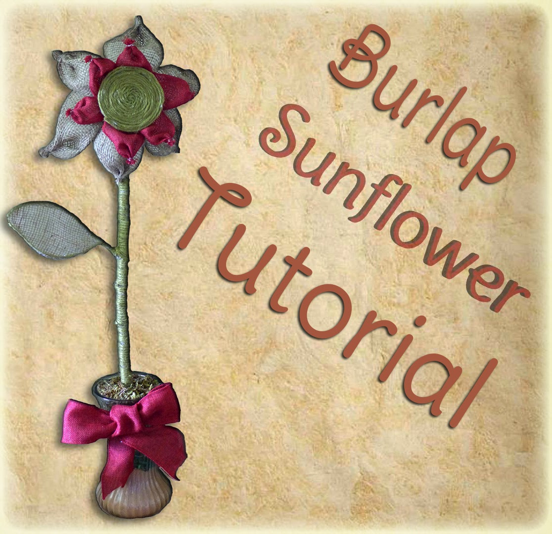 EasyMeWorld: Burlap Sunflower Tutorial