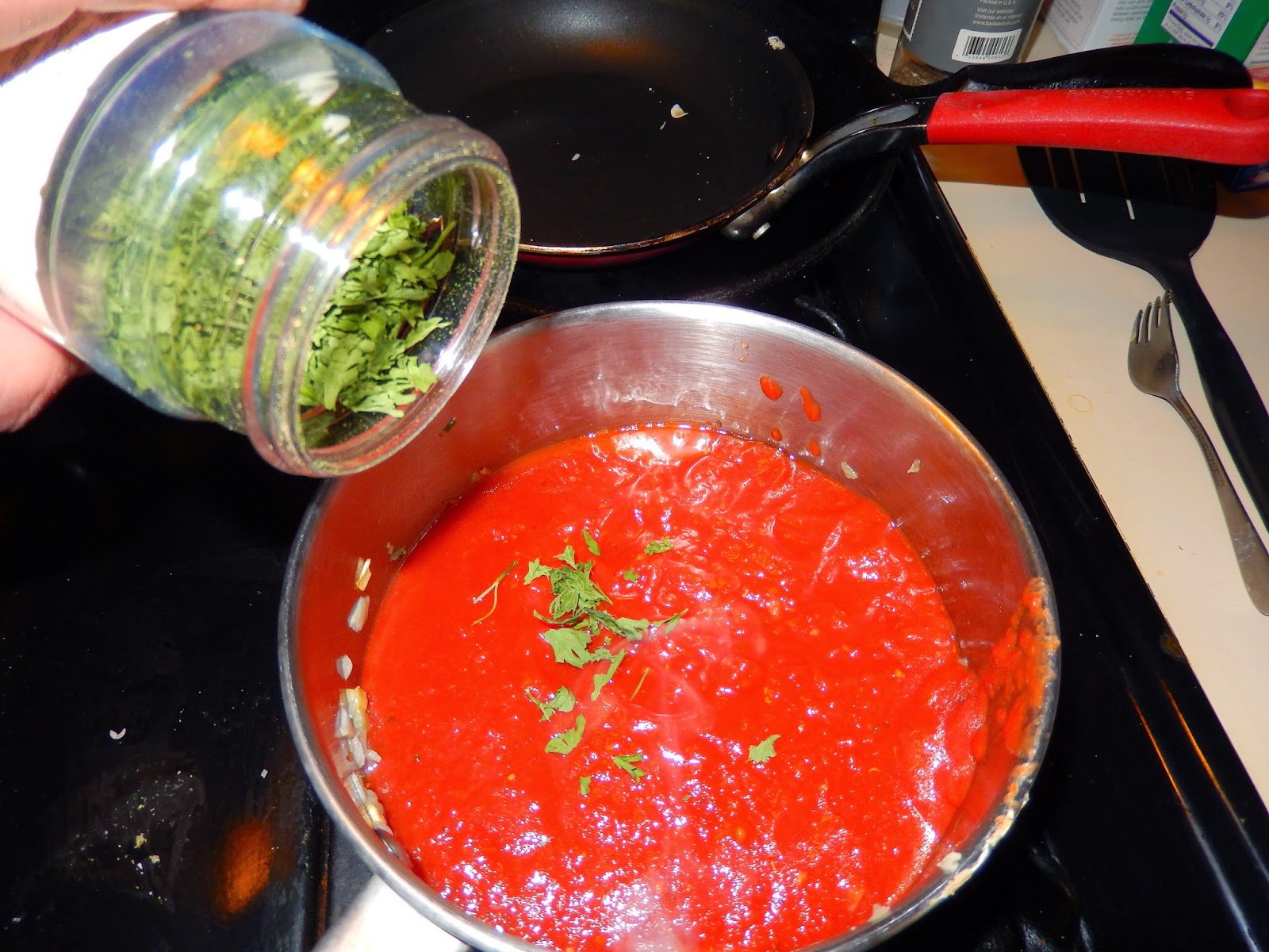 Recipes and Stuff: Homemade Manicotti with Marinara Sauce