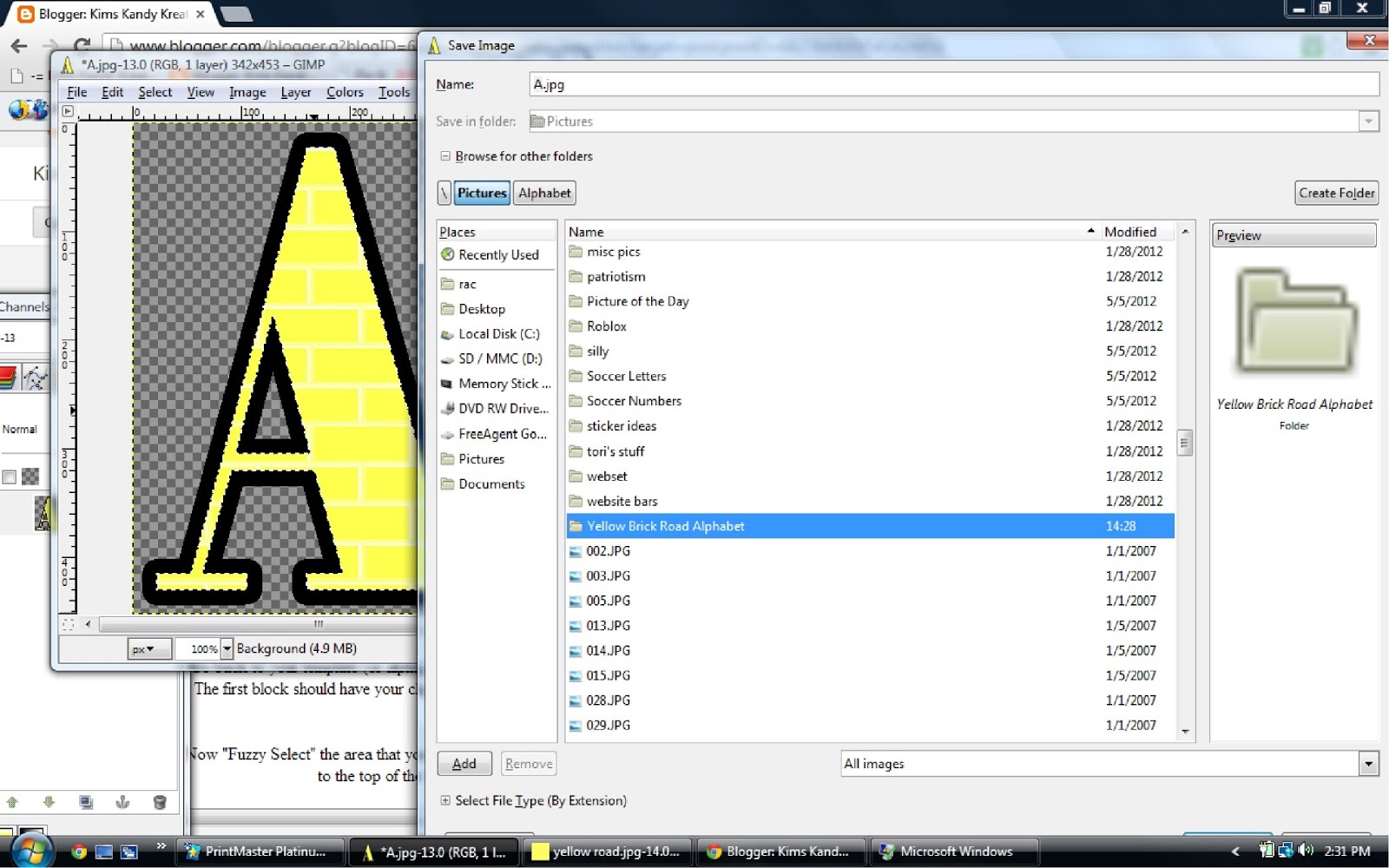 DIY Party Mom: How to Fill a Template in Gimp with a Custom Background