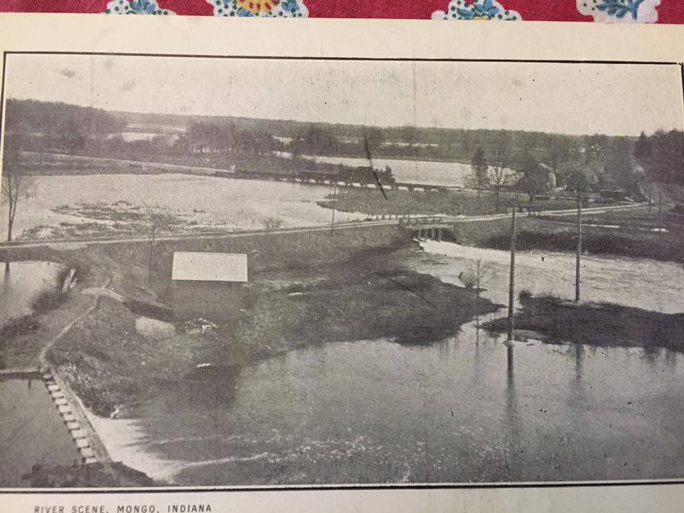 Towns and Nature: Mongo, IN: St. Joe Valley Line Depot, Bridge and School