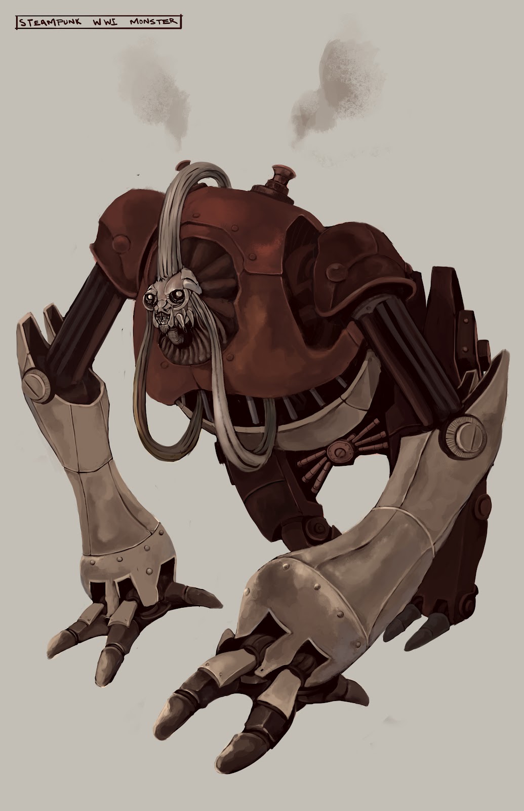 BOYA'S BLOG: steampunk WWI world - soldier and monster designs