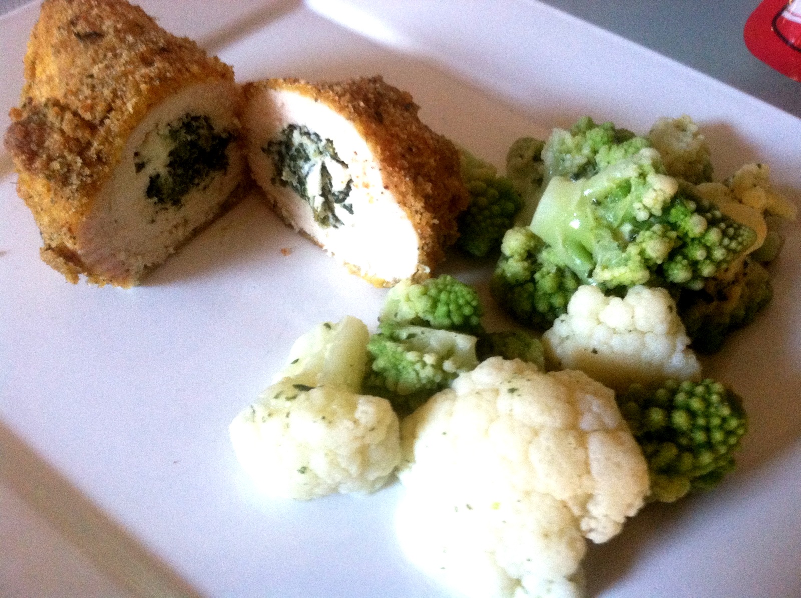 Simply Liliana: Breaded Chicken Breast Stuffed with Spinach & Feta
