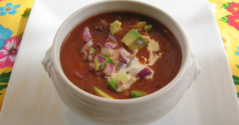 Le blog de Clementine: Soupe mexicaine aux haricots rouges