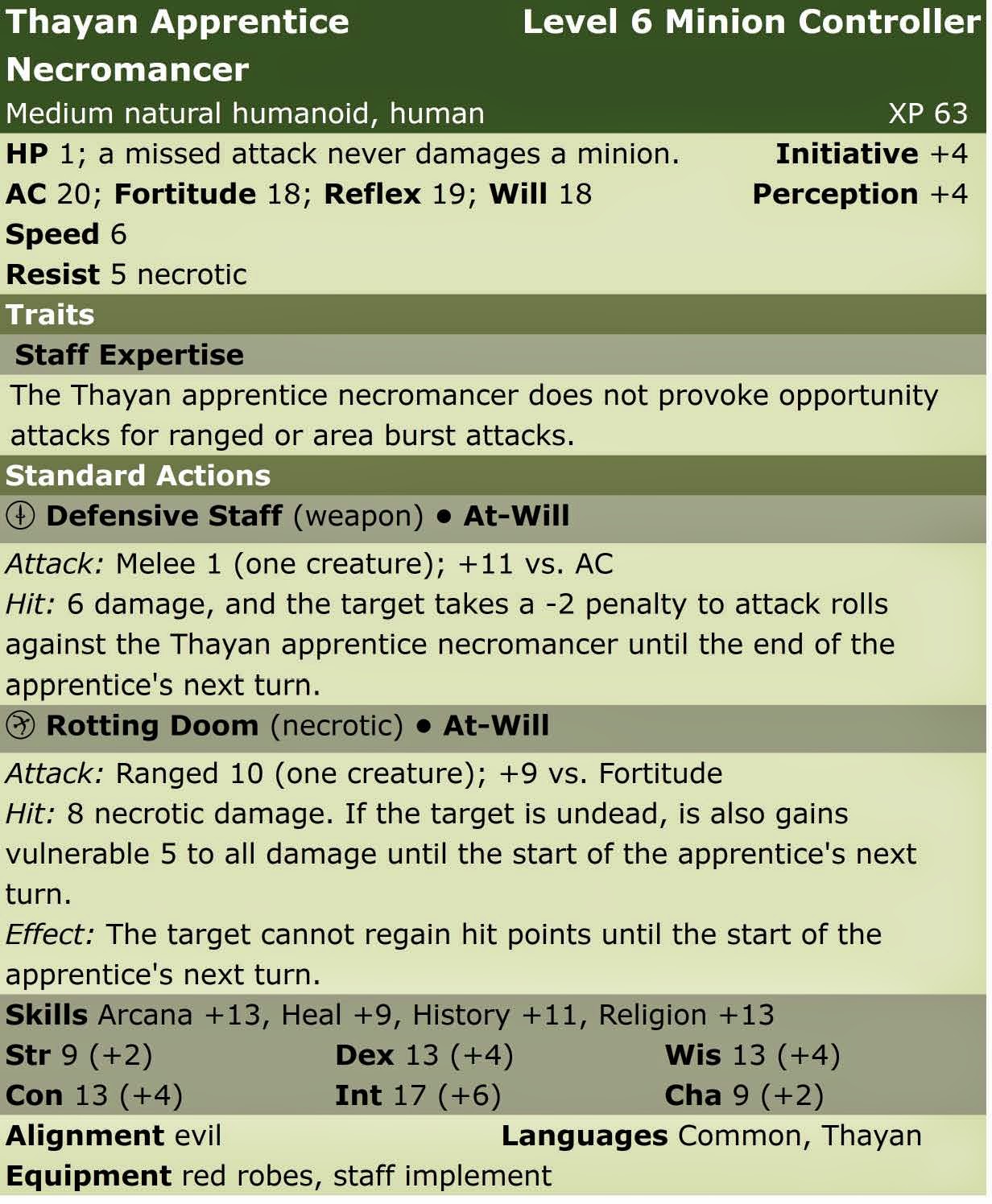 My Realms: Stat Blocks - Creatures of the Dread Ring, Part Two