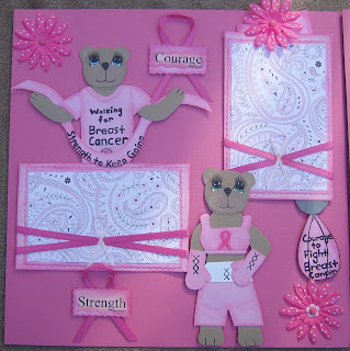 Faith by Heavenly Designs: Breast Cancer Scrapbook Page!