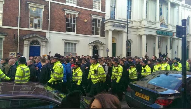 Football Hooligan Pictures: Preston at Wolves 11 Jan 2014