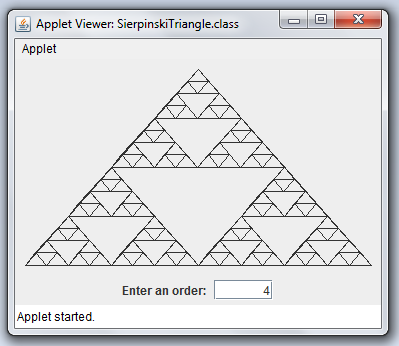 Coding 365 Days: Java Exercise #99: Sierpinski Triangle