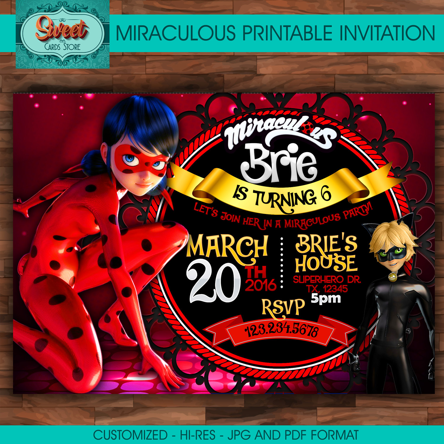 MANUALIDADES: Invitaciones de LadyBug