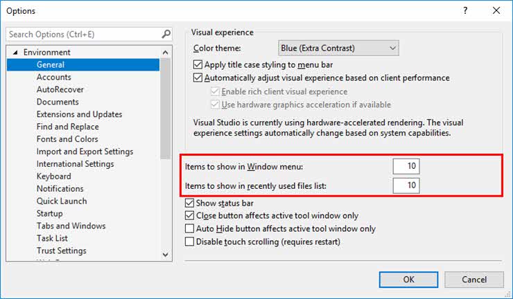 Do you know that you can increase the list of recent files and projects ... Do you know that you can increase the list of recent files and projects ...