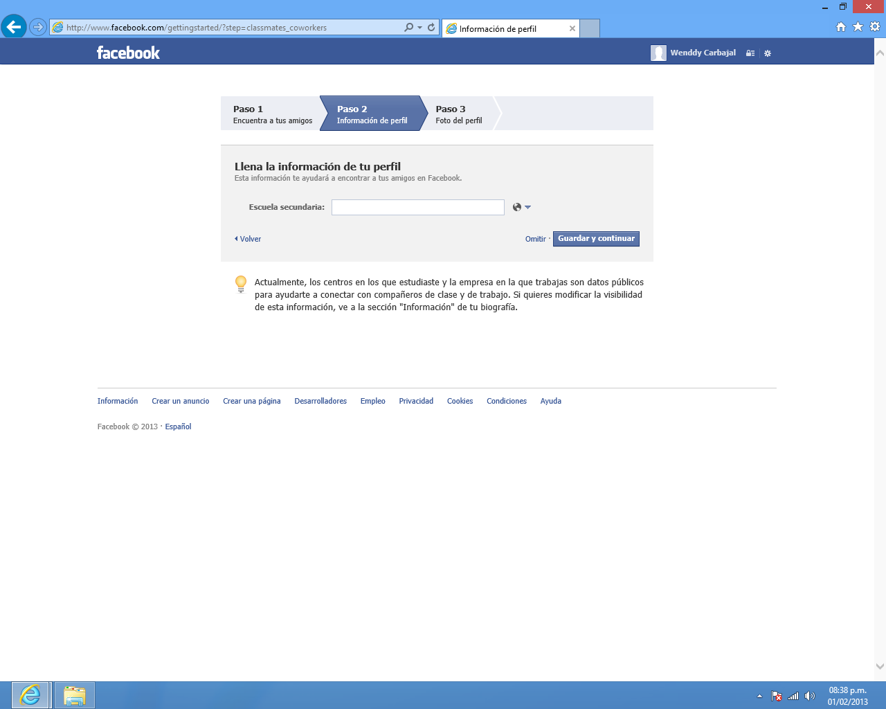 CREAR UNA CUENTA EN FACEBOOK