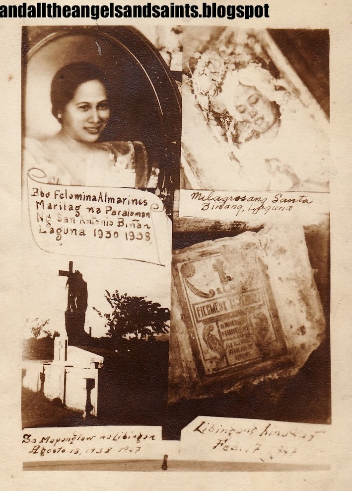 AND ALL THE ANGELS AND SAINTS: 173. Santo Stories: STA. FILOMENA, Biñan ...