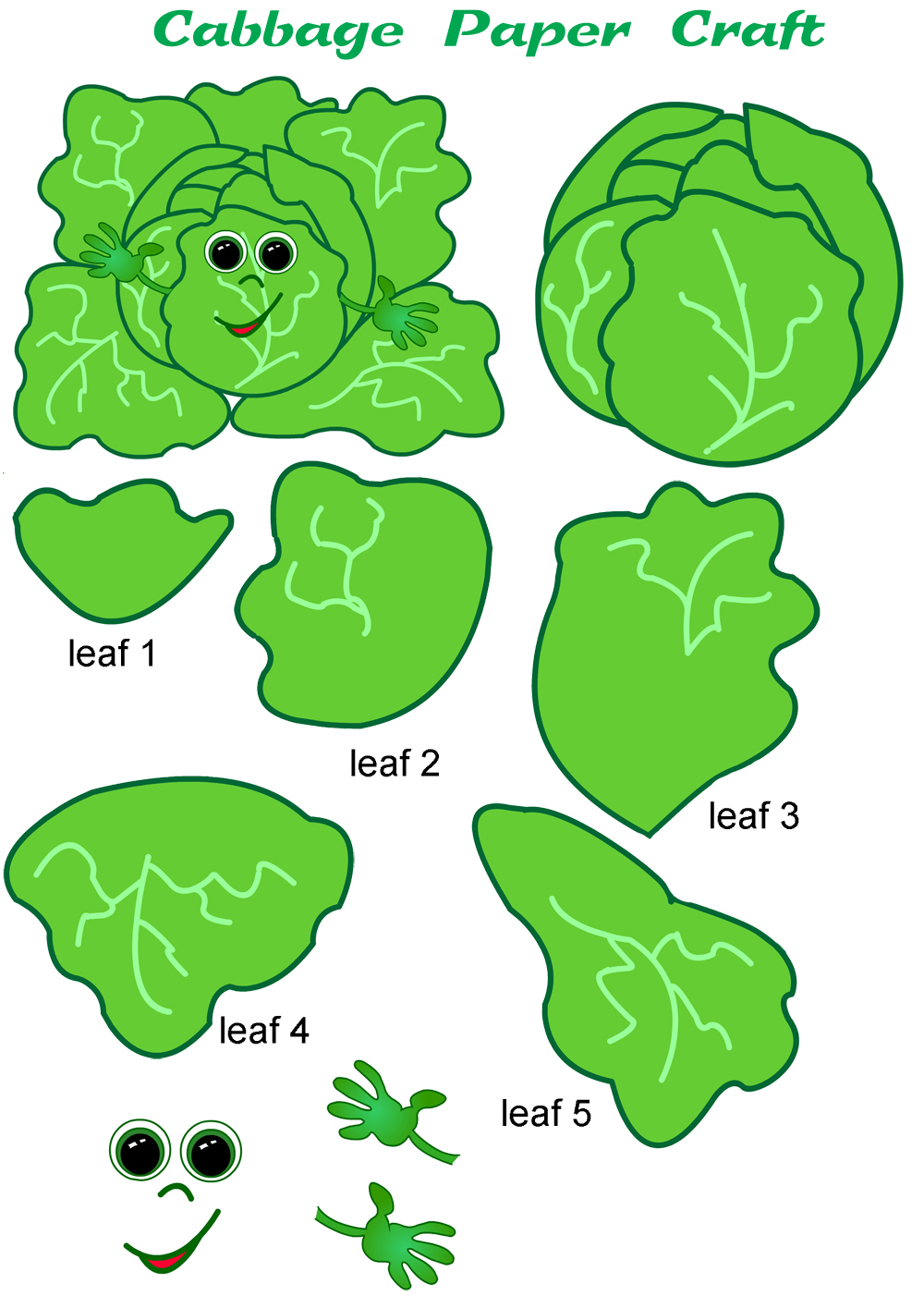 Cabbage Paper Craft