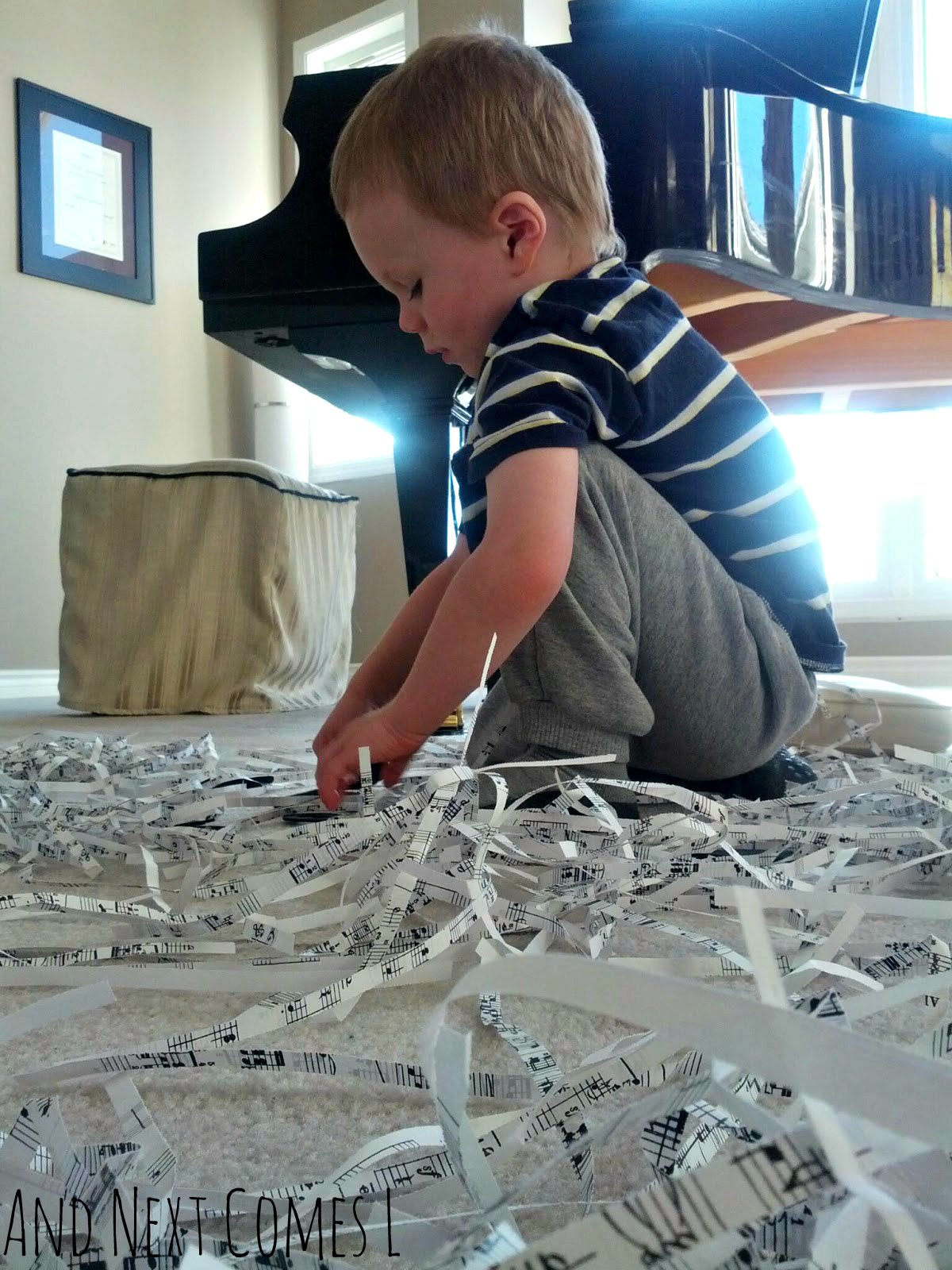 Music Themed Sensory Bin | And Next Comes L - Hyperlexia Resources