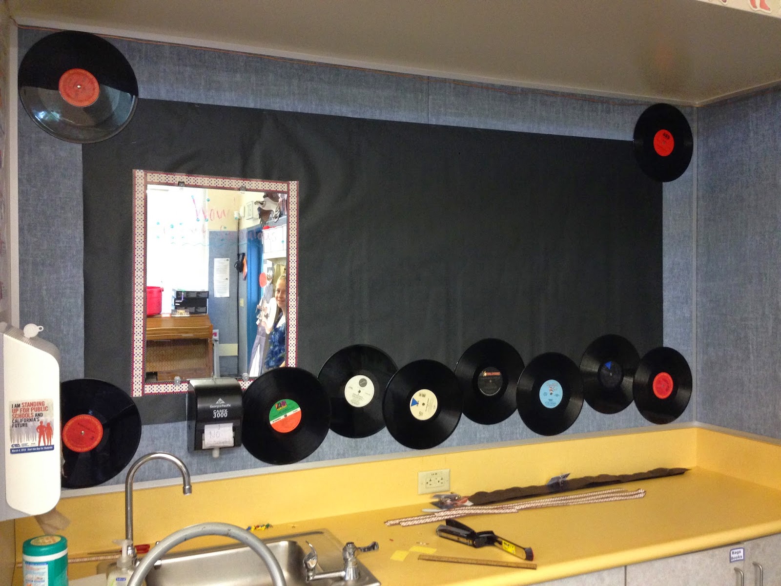 Music with Ms. Ulrich: Music Bulletin Board with Old Records